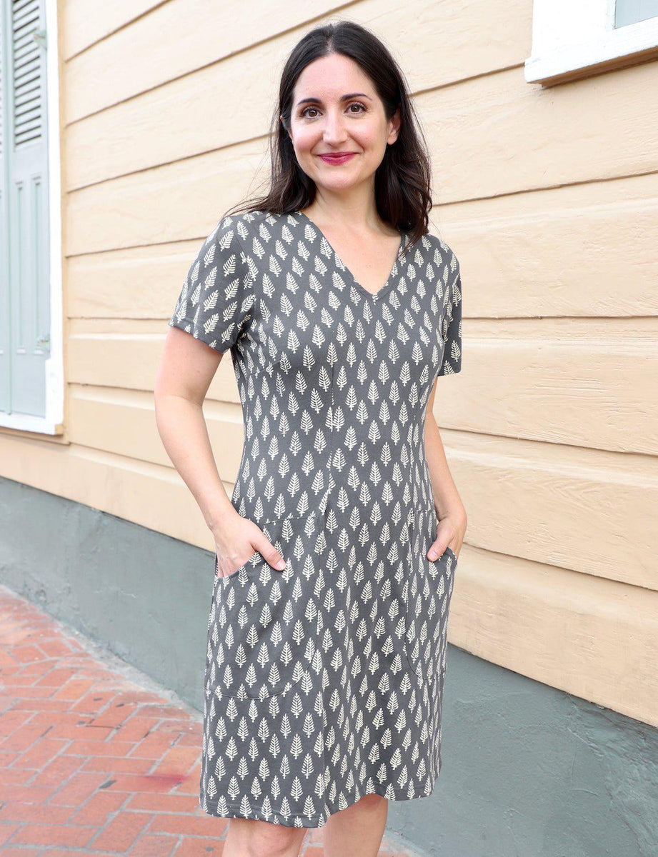 Avani Grey Shift Dress | Organic Dress | Passion Lilie